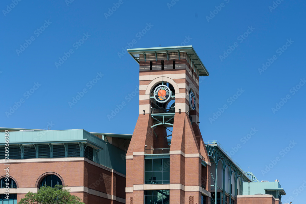 Houston, Texas, USA - April 4, 2024: Minute Maid Park in Houston, Texas ...