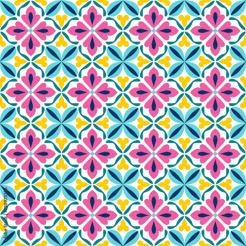 Singapore Peranakan seamless pattern, seamless tile, colorful ...