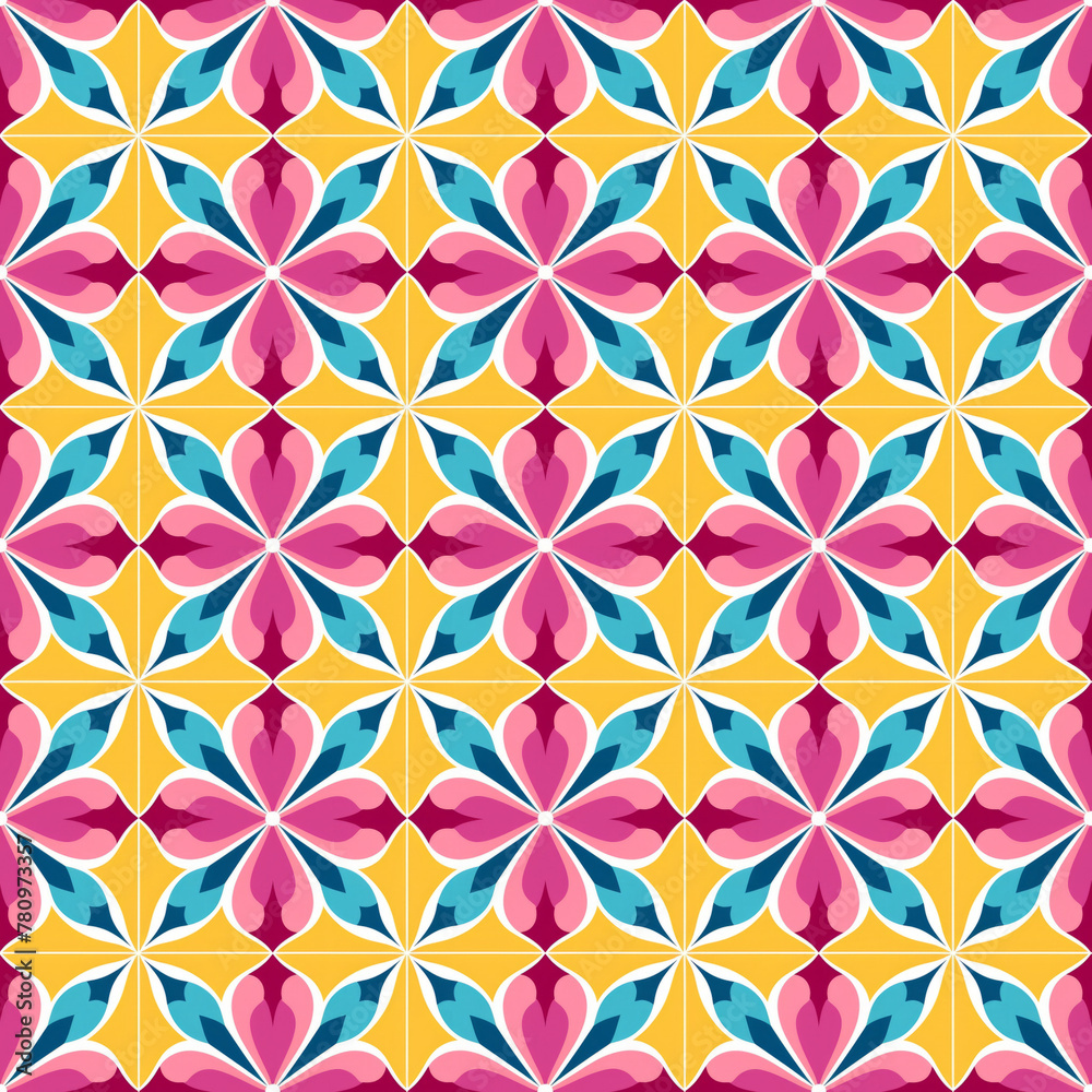 Singapore Peranakan seamless pattern, seamless tile, colorful ...