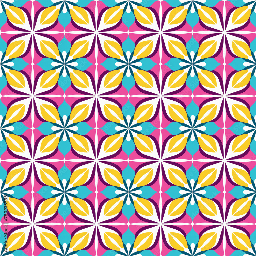Singapore Peranakan seamless pattern, seamless tile, colorful ...
