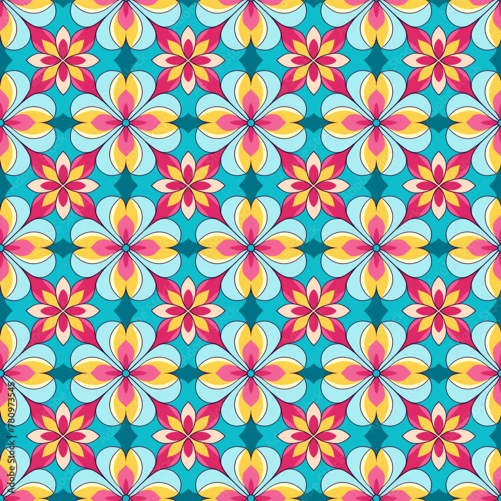 Singapore Peranakan seamless pattern, seamless tile, colorful ...