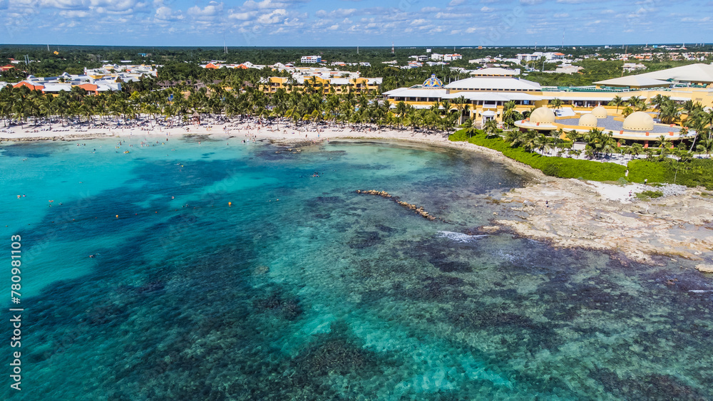 Mexican Beach Sunrise and Sunset Punta Sam Sun and Sand and Clear Water ...