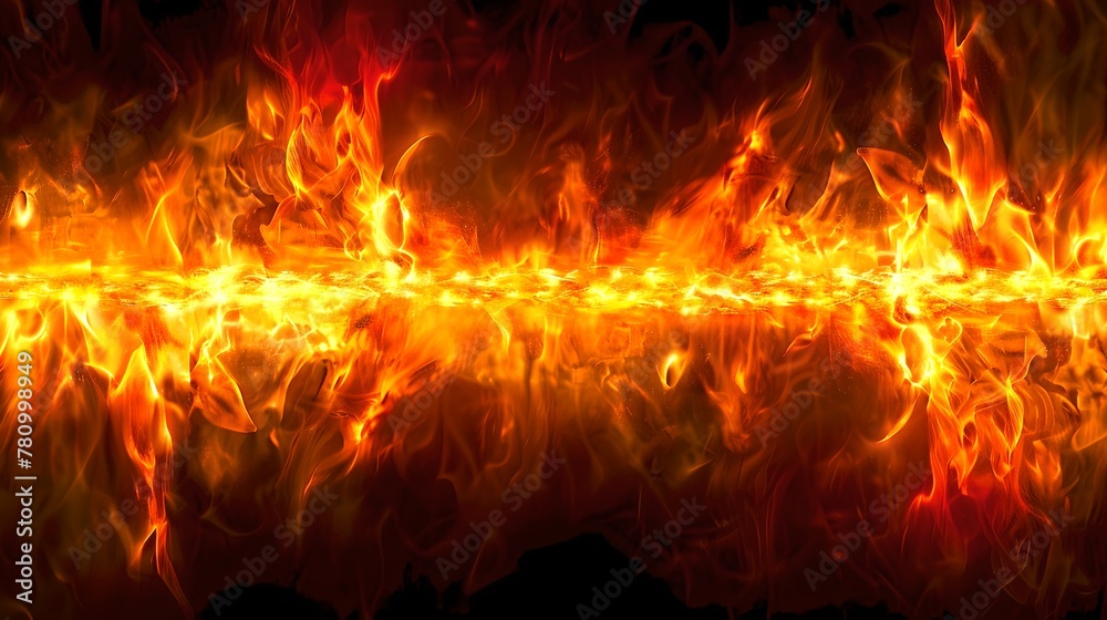 Vivid Abstract Fire Texture Captures the Essence of Combustion. Perfect ...
