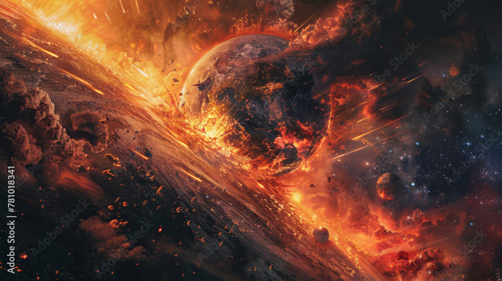 High-resolution depiction of Earth's atmosphere tearing apart ...