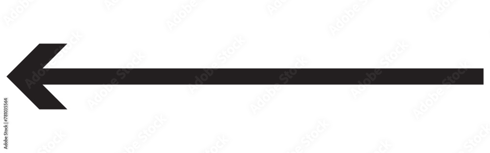 Vecteur Stock Straight line with point on start and arrow on finish ...