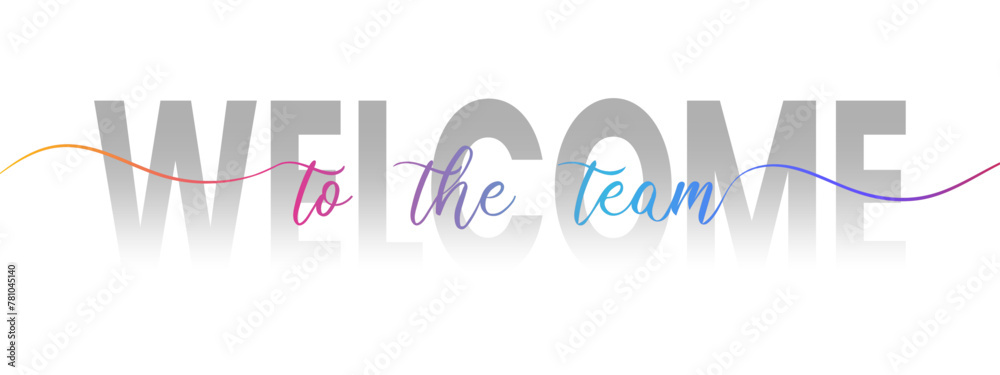 Welcome to the team lettering. Welcome to the team sign, Greeting Card ...