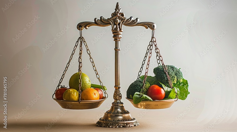 Fruit and Vegetables Scales of justice balancing a diet of rights and ...