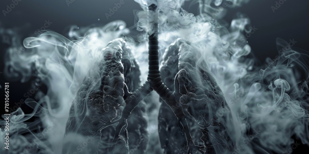 Graphic Warning: A Harrowing Depiction of Burning Lungs to Illustrate ...