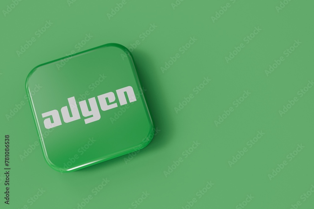 LONDON, UK - April 2024: Adyen business payment service provider ...