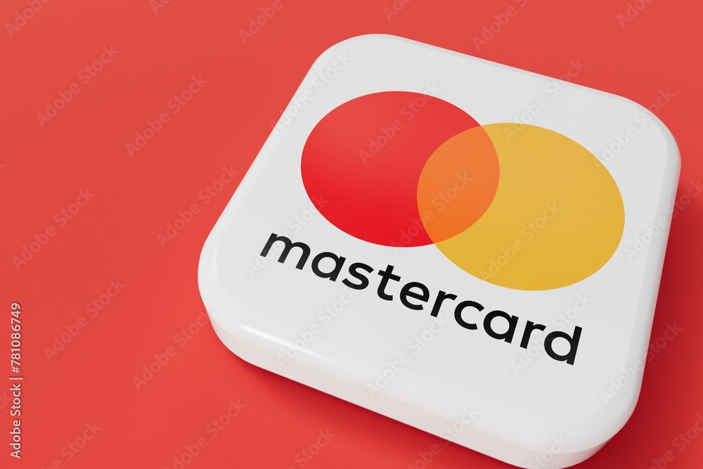 LONDON, UK - April 2024: Mastercard payment and financial services ...
