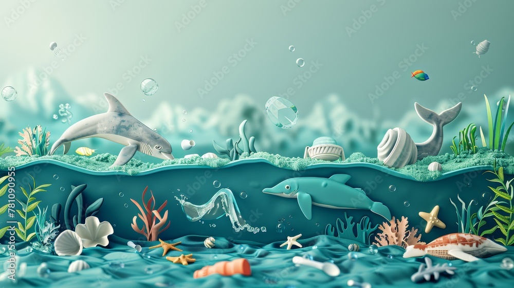Environment and Sustainability: A 3D vector infographic highlighting ...