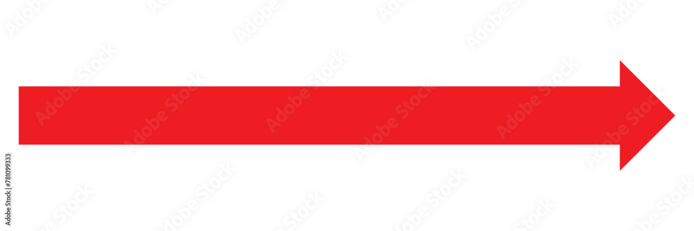 Long arrows icon set. Vector set of trendy long arrows left and right ...