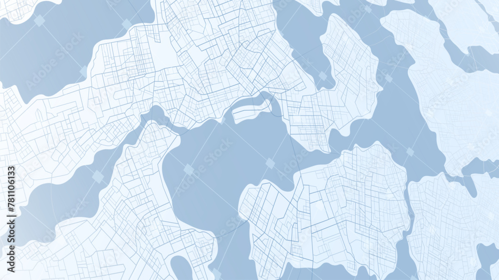 Vetor de Huge map. Geographic distance plan with grid with white lines ...