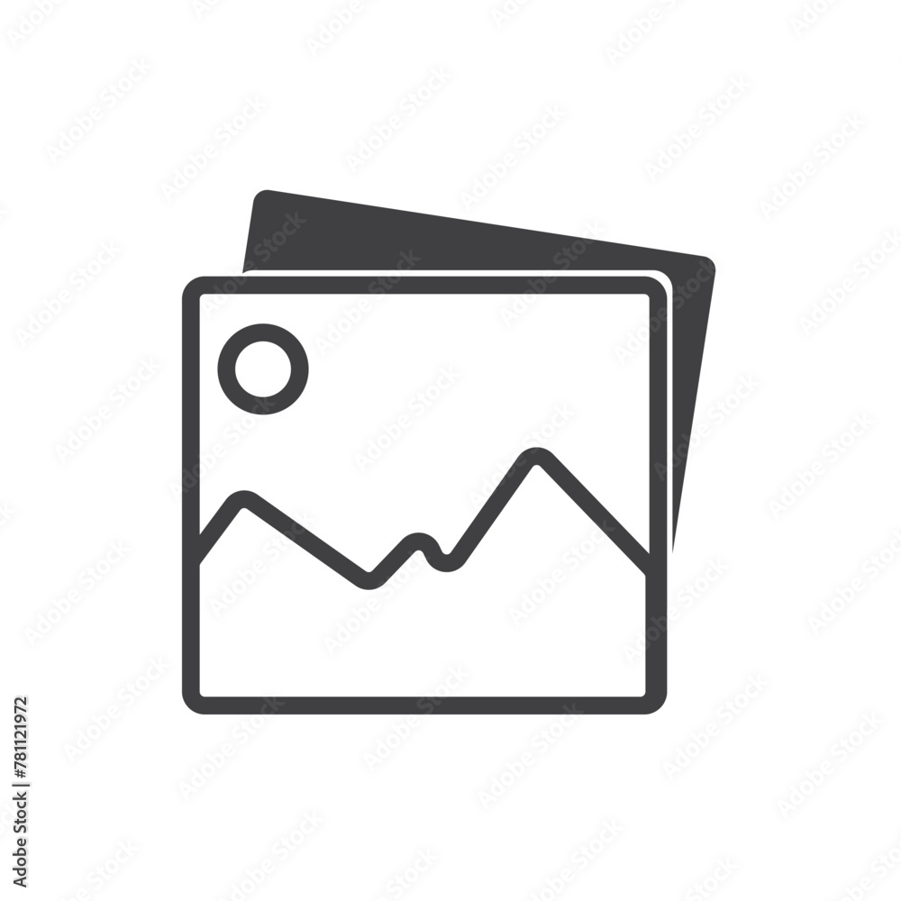 gallery icon icon set, image icon, picture symbol. photo signs. vector ...