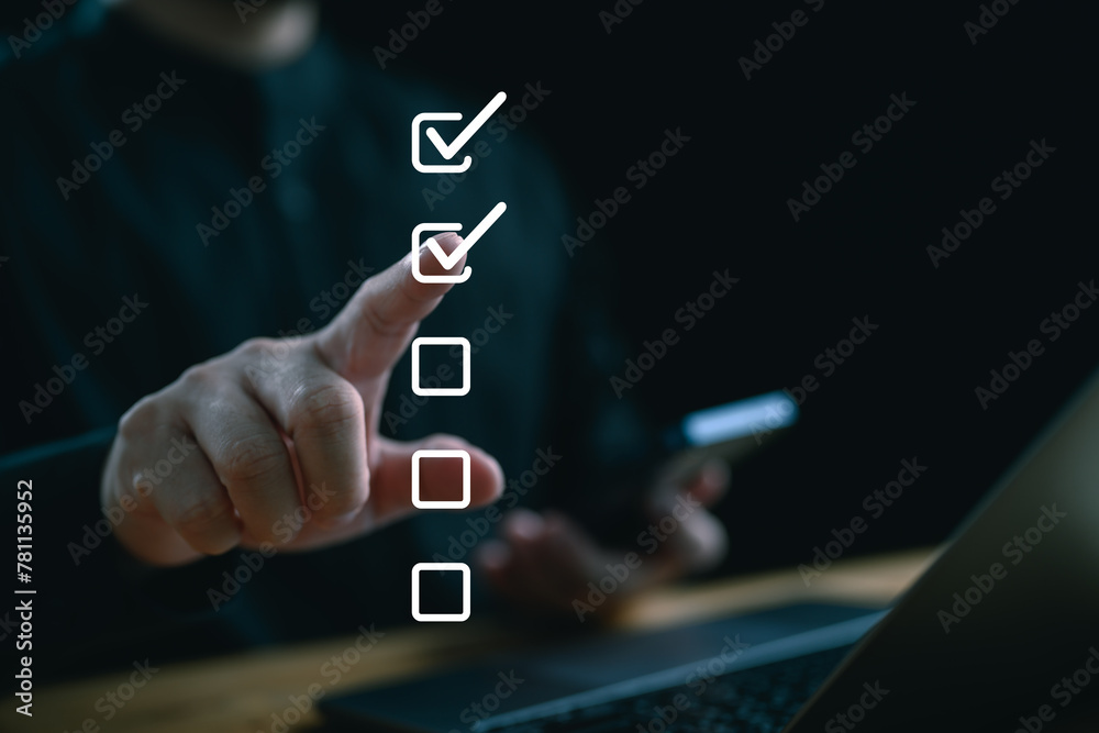 Checklist and filling survey form online. Document management system, DMS. Assessment form ...