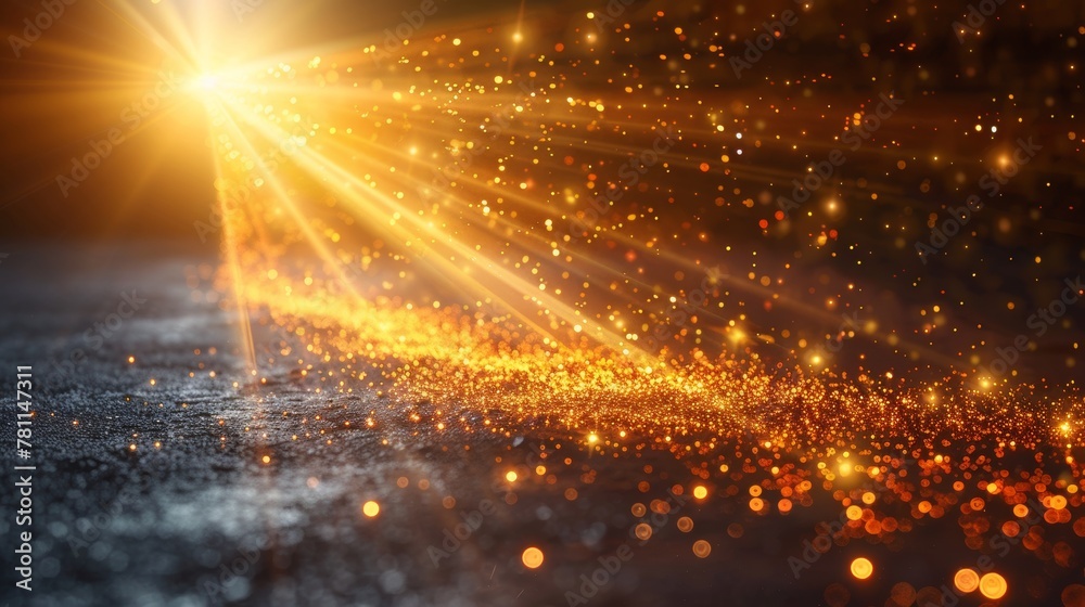 Stunning modern illustration of sunlight glare rays. Special lens flare ...