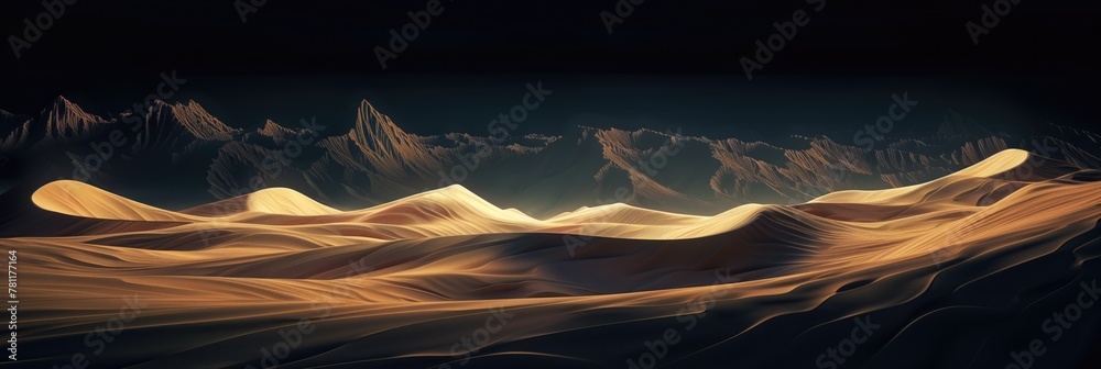 Nature photography of stunning desert dunes, perfect for travel and ...