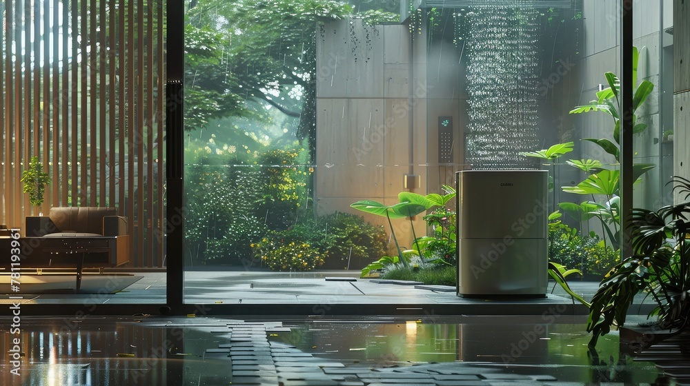 An atmospheric water generator integrated into a sustainable home ...