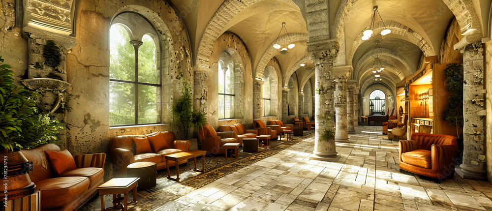 Medieval Church Interior, A Testament to the Enduring Spirituality and ...