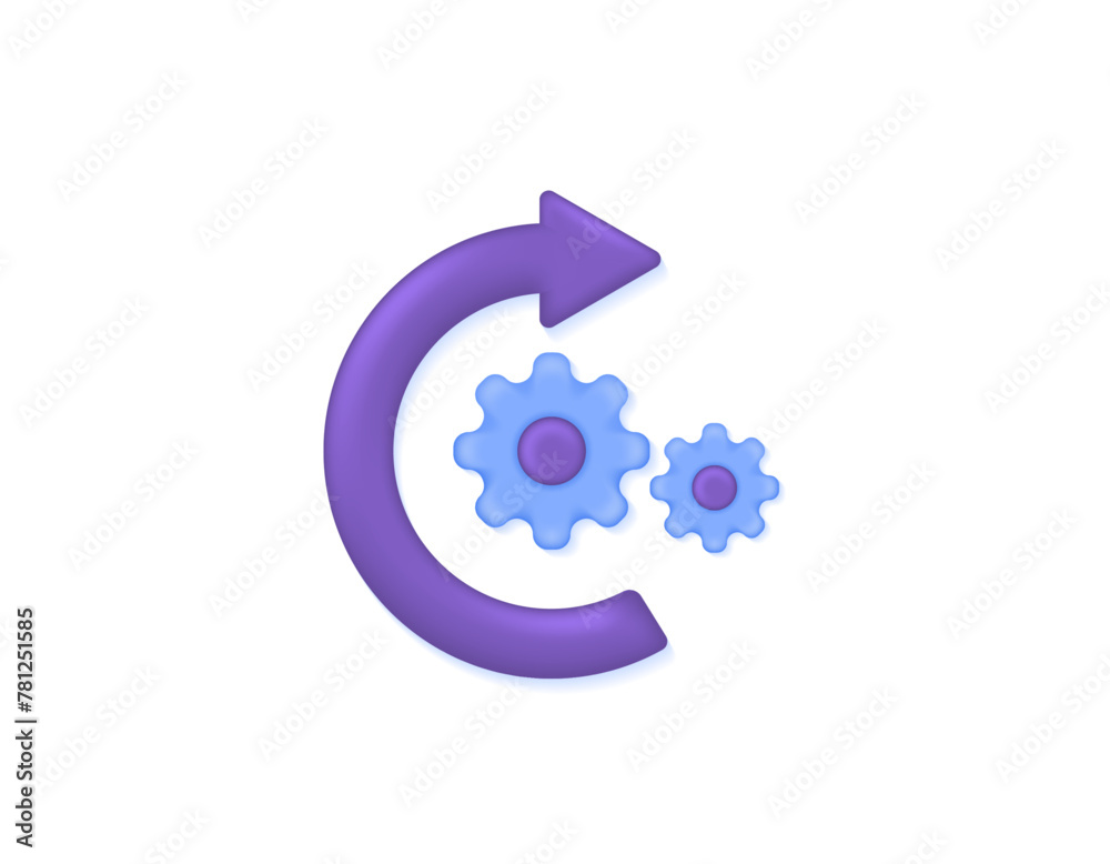 concept of restarting system, resetting settings to default settings ...