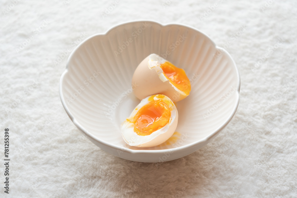 Candied eggs, also known as soft-boiled eggs, runny eggs, and soft ...