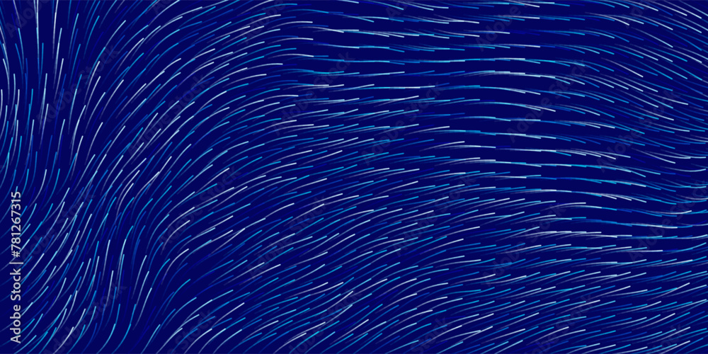 Fluid Lines Abstract Vector Colorful Flow Field Visualization of Forces ...