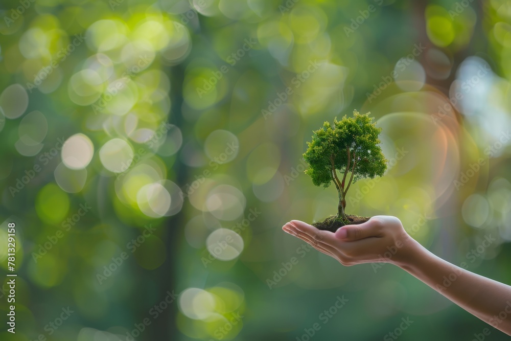 hand planting trees Environmentally friendly and socially responsible ...