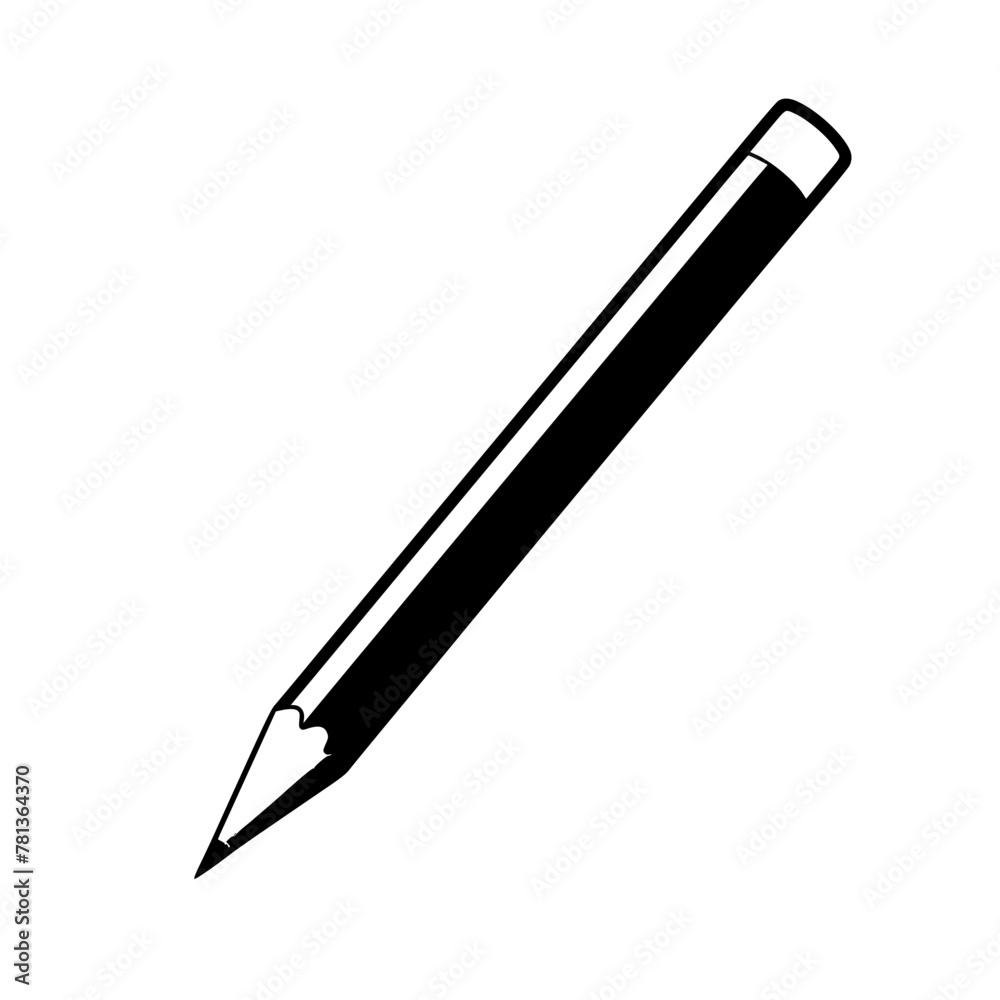 silhouette pencil, pencil vector, silhouette butterfly, jar vector ...