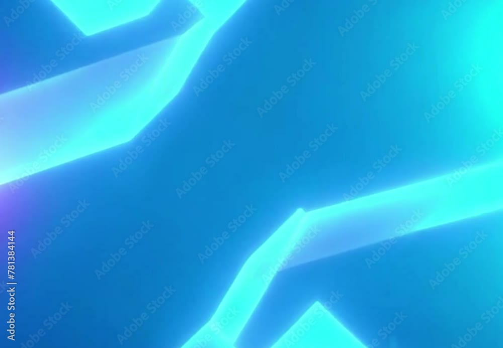 neon lights stream across the screen in an abstract wavy style ...