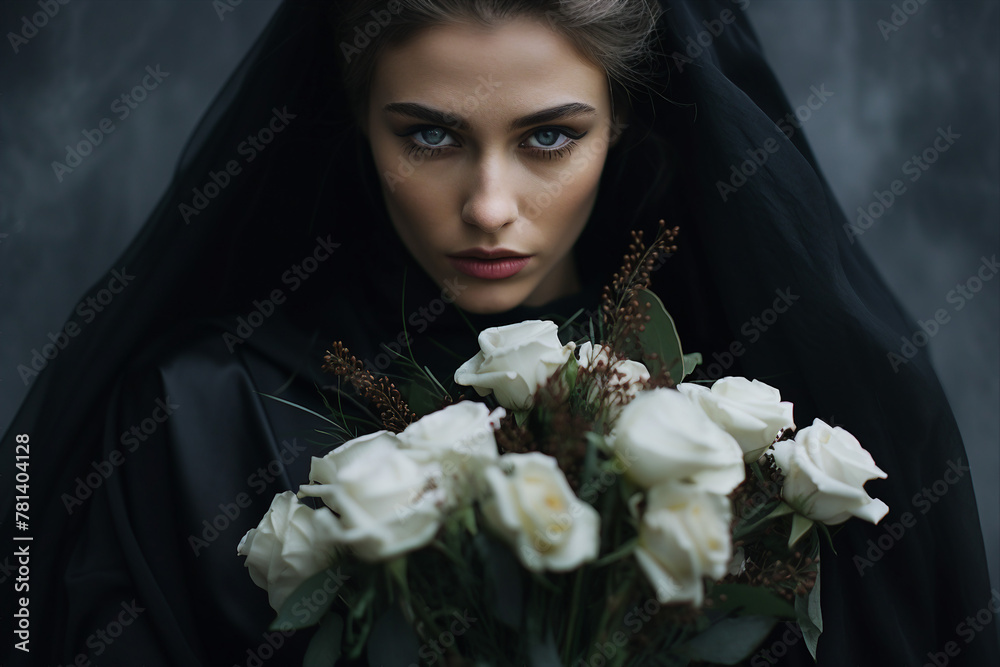 Sad bury ceremony at old cemetery church funeral farewell rest in peace ...