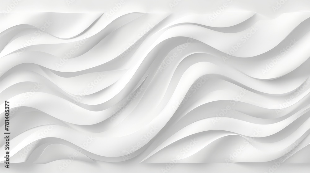 White seamless wave texture pattern. Wavy linen background. Interior ...