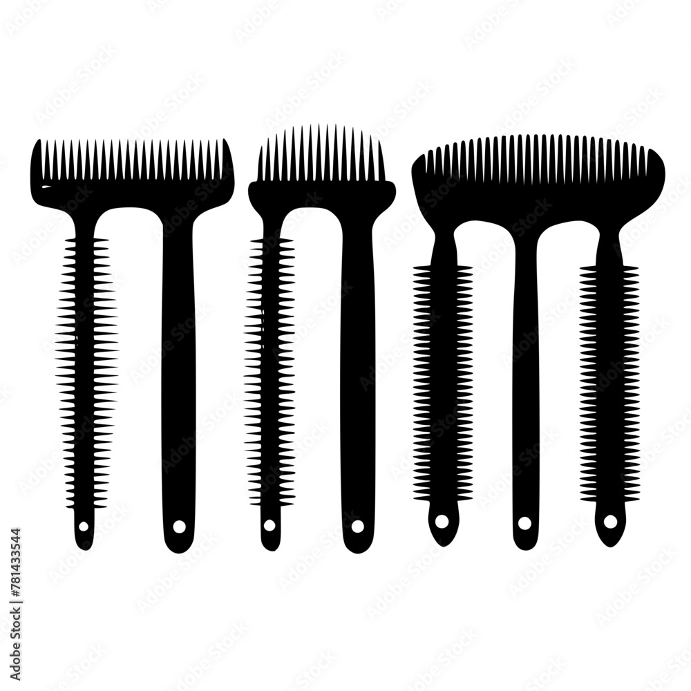Hair Comb SVG Bundle, SVG files for Cricut, Hairdresser Tools Svg, Comb ...