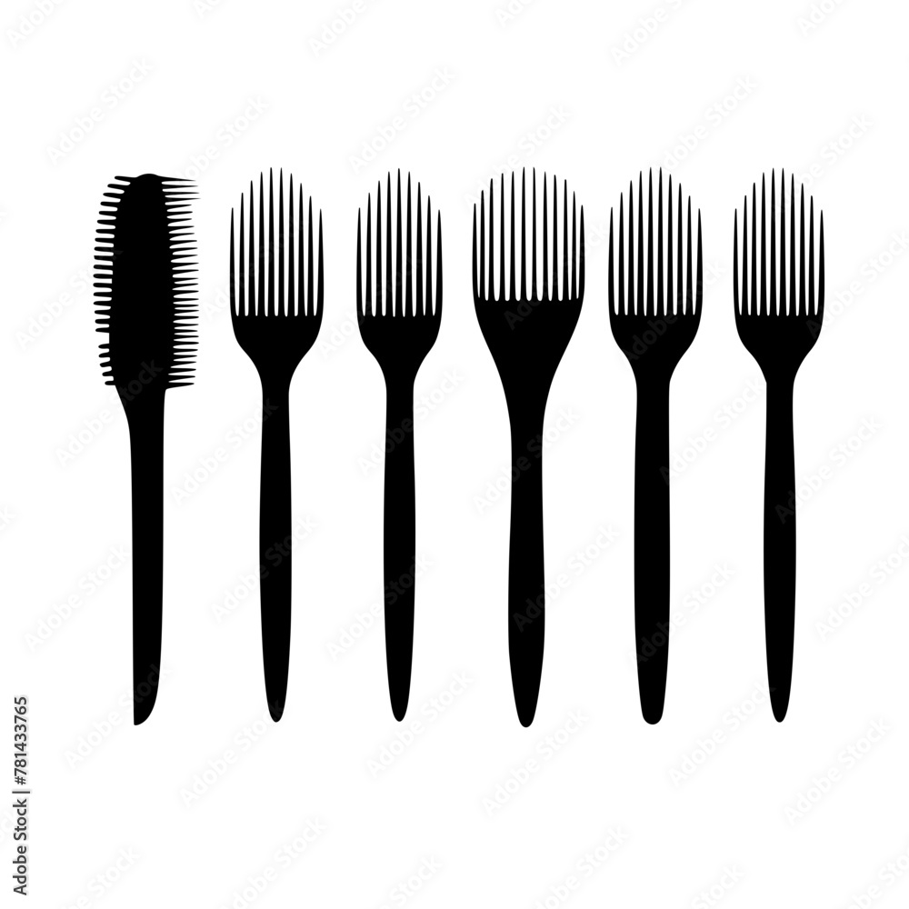 Vetor de Hair Comb SVG Bundle, SVG files for Cricut, Hairdresser Tools ...