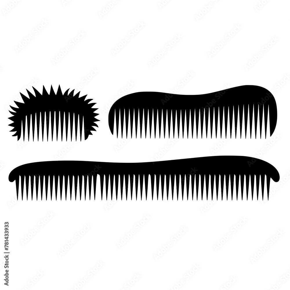 Vetor do Stock: Hair Comb SVG Bundle, SVG files for Cricut, Hairdresser ...