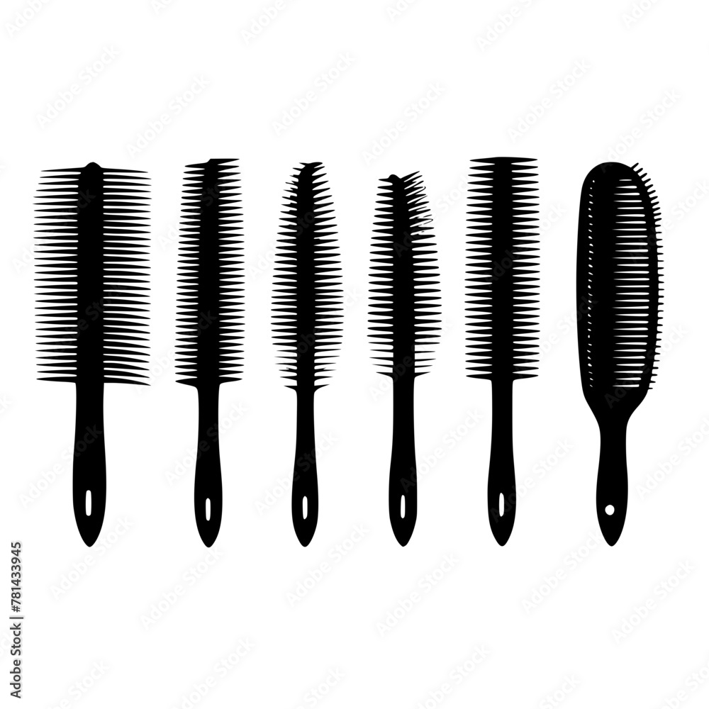 Hair Comb SVG Bundle, SVG files for Cricut, Hairdresser Tools Svg, Comb ...