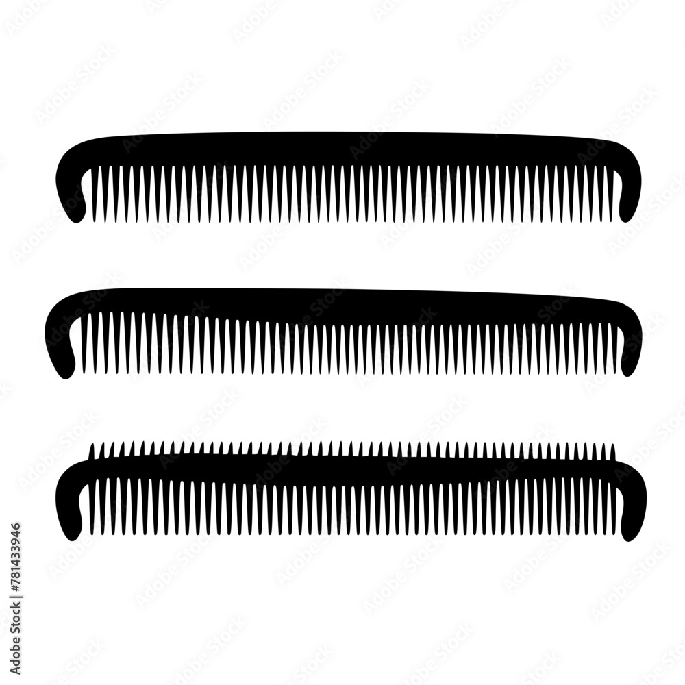 Hair Comb SVG Bundle, SVG files for Cricut, Hairdresser Tools Svg, Comb ...