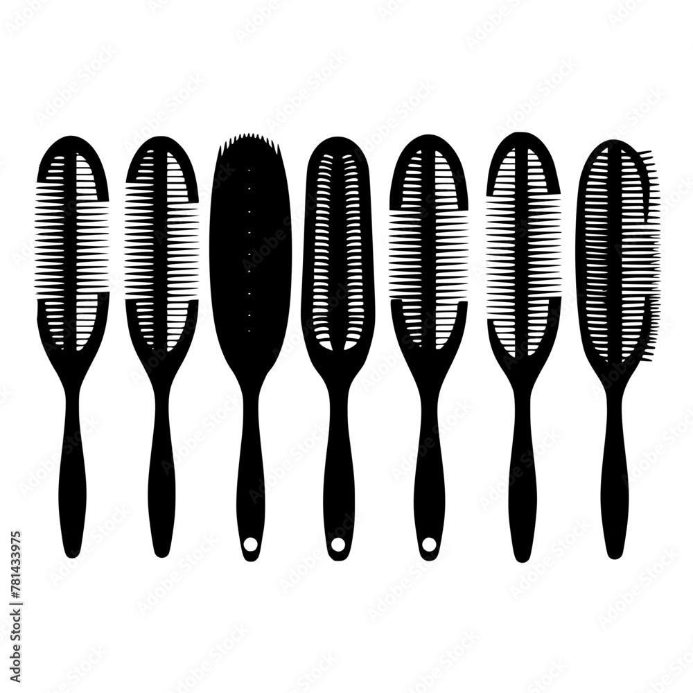 Vetor de Hair Comb SVG Bundle, SVG files for Cricut, Hairdresser Tools ...