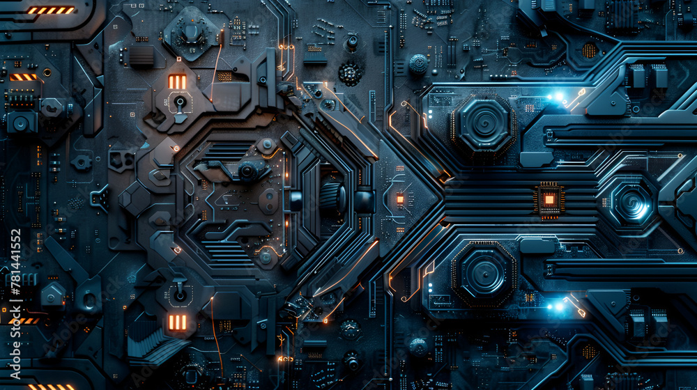 Circuit board. Technology background ,Abstract futuristic electronic ...