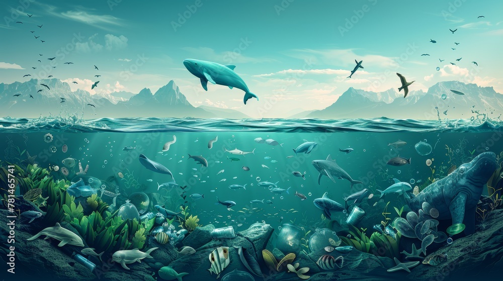 Environment and Sustainability: A 3D vector infographic highlighting ...