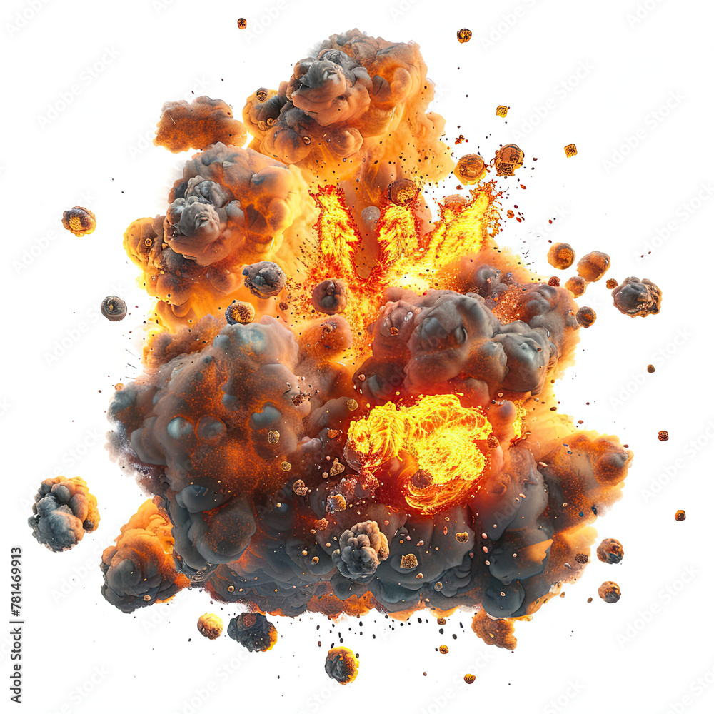 Big explosion effect, realistic explosions boom, realistic fire ...