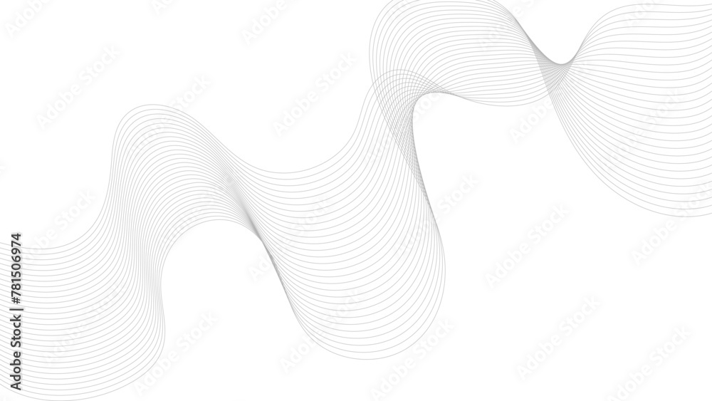 Gray and white abstract background with flowing particles. Digital ...