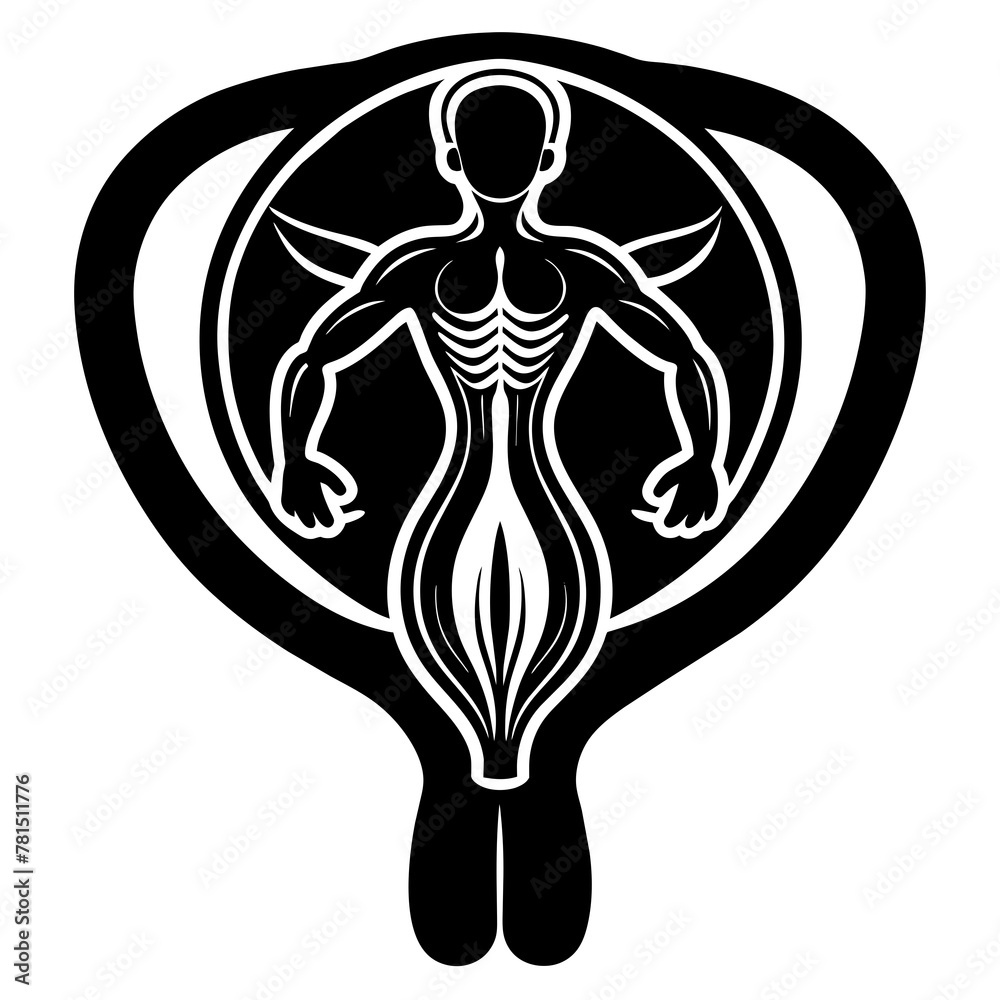 Prostate Anatomy Vector Illustration Isolated on White Background Stock ...