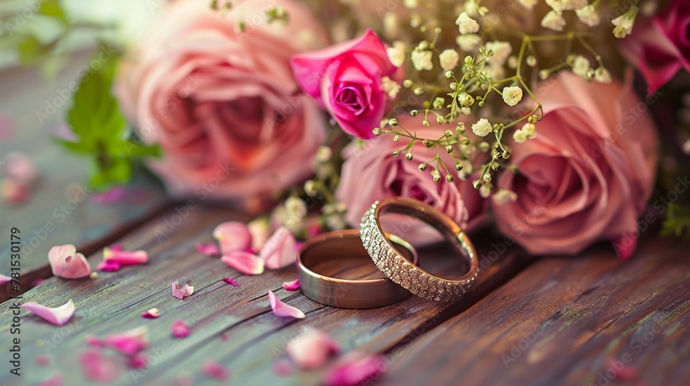 Develop a congratulations card for a couple who just got engaged or married, expressing joy for ...