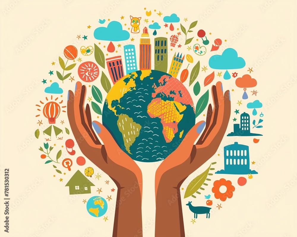 Organize a community art project where participants can contribute ...