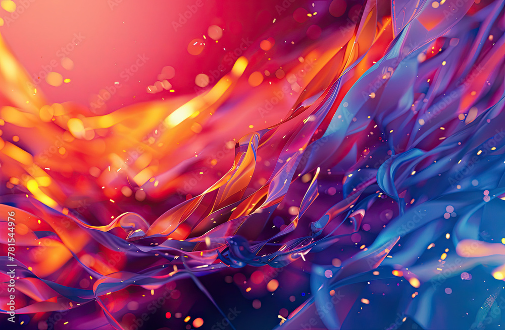 ภาพประกอบสต็อก Explore a breathtaking display of vibrant colors in a ...