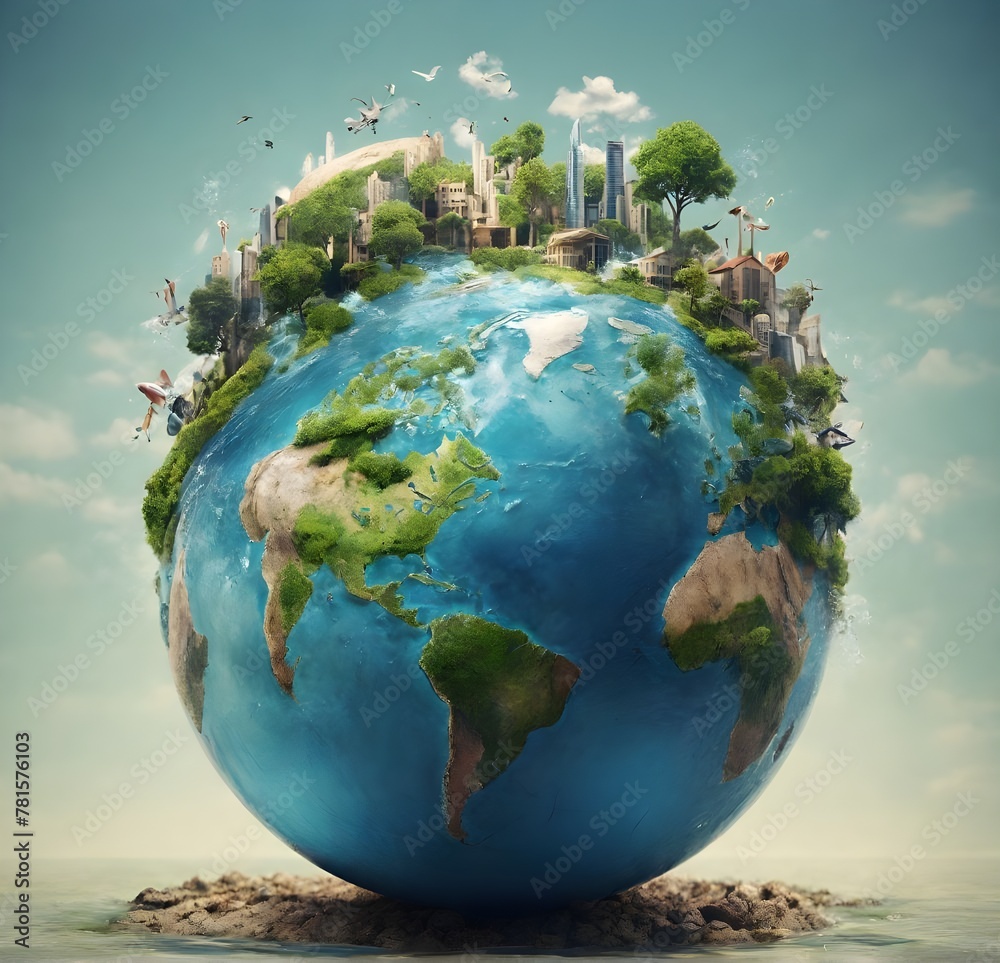 Save the earth world environment protection day climate change seasons ...