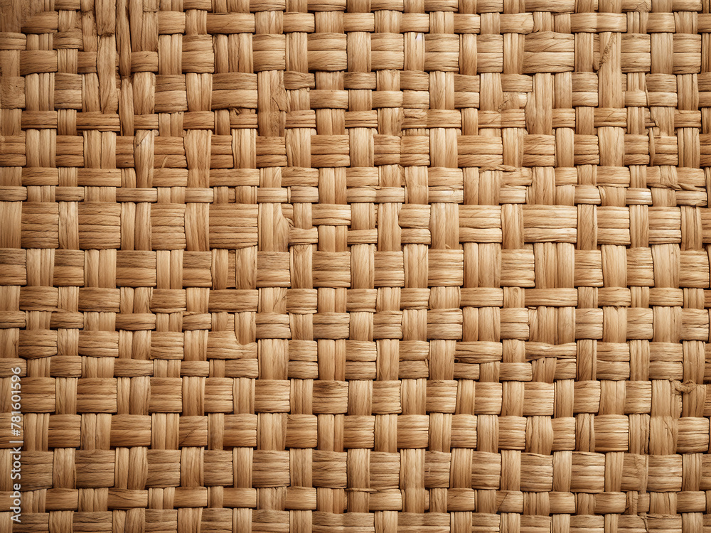 Thai native weave mat made from papyrus, serving as background texture ...