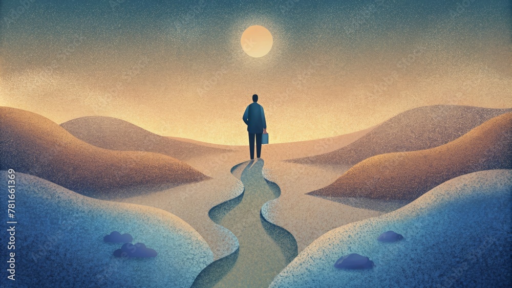 Following in his steps Just like a hiker follows a wellmarked path ...