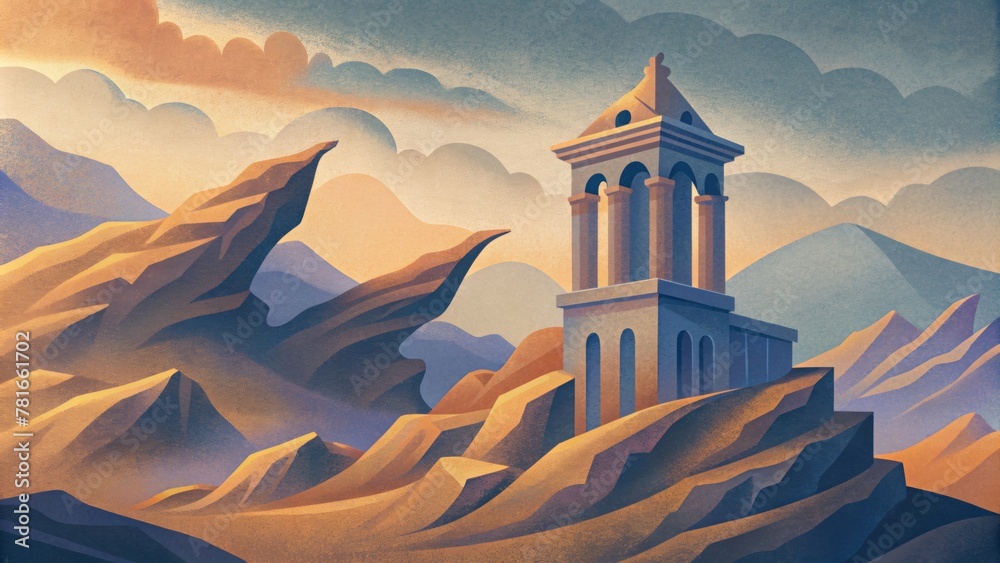 A tower with a crumbling foundation In this illustration the Church of ...