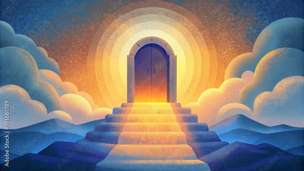 The Empty Tomb and the Open Gates A depiction of an empty tomb with ...